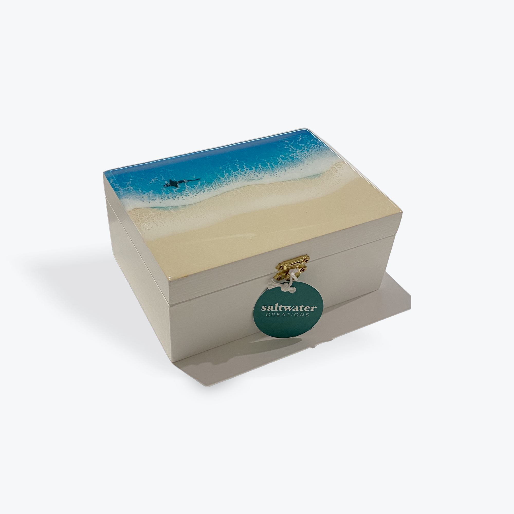 Beach Resin Art Jewellery Box | Saltwater Creations